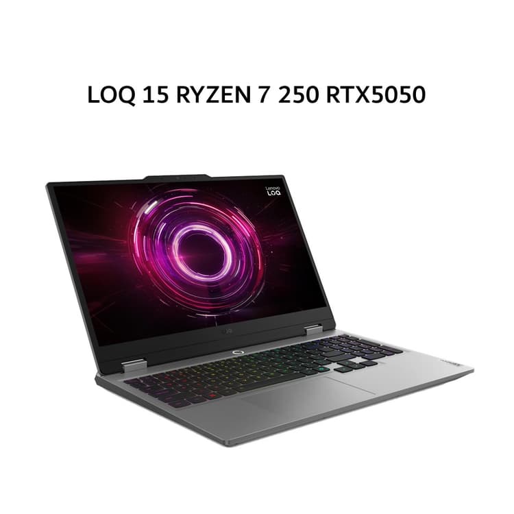 LENOVO LOQ 15 RYZEN 7 250 RTX5050 8GB/ 16GB 512GB W11+OHS+M365B 15.6FHD ...