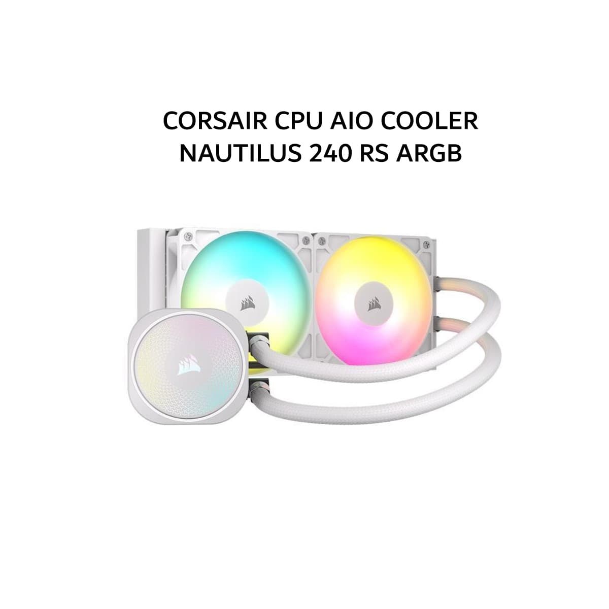 CORSAIR CPU AIO COOLER NAUTILUS 240 RS ARGB (240MM RADIATOR + 2X 120MM ...
